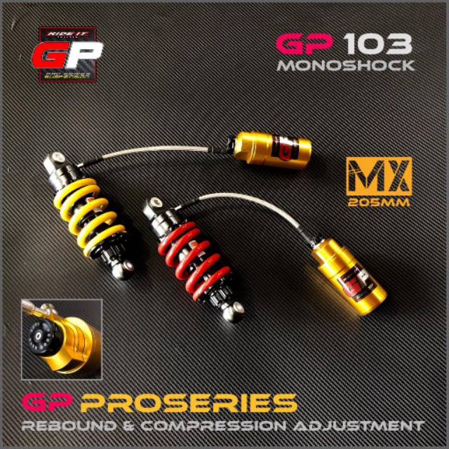 Jual MONOSHOCK RIDE it gp103 tabung pisah flexibel double klik fungsi 205mm mx/mx new/mxking ...