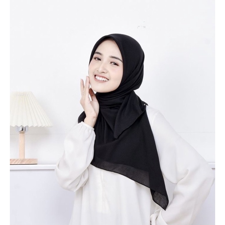 Jual Shabira Hijab - Yana Voal ( Hijab Segiempat Voal Watersplash ...