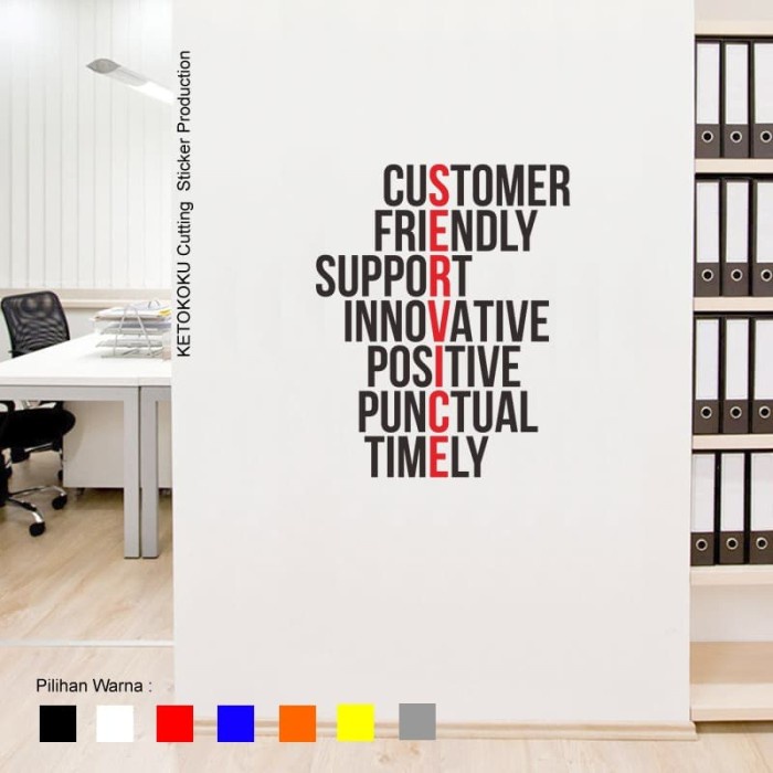 Jual CUTTING STICKER CUSTOMER SERVICE CAFE RESTO TOKO DINDING KACA ...