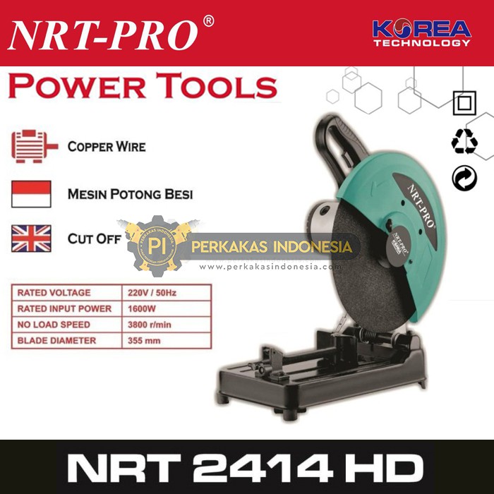 Jual Mesin Potong Besi NRT PRO 2414HD 14 Inch Mesin Cut Off Siku ...