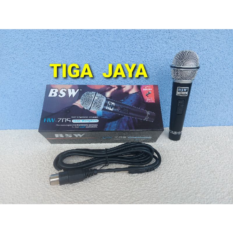 Jual Mic Microphone Kabel Dinamik BSW BW 70S | Shopee Indonesia