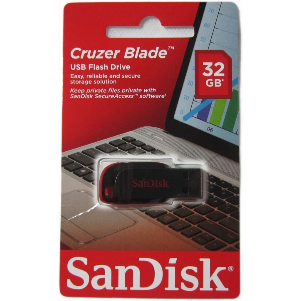 Jual Sandisk Flashdisk 32 Gb Cruzer Blade Original | Shopee Indonesia