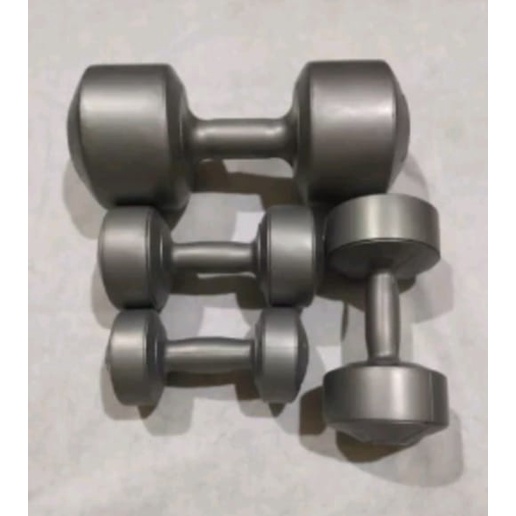 Jual Barbel 3kg Dumbell Fitness Gym plastik Pvc Pelatihan Angkat Beban | Shopee Indonesia