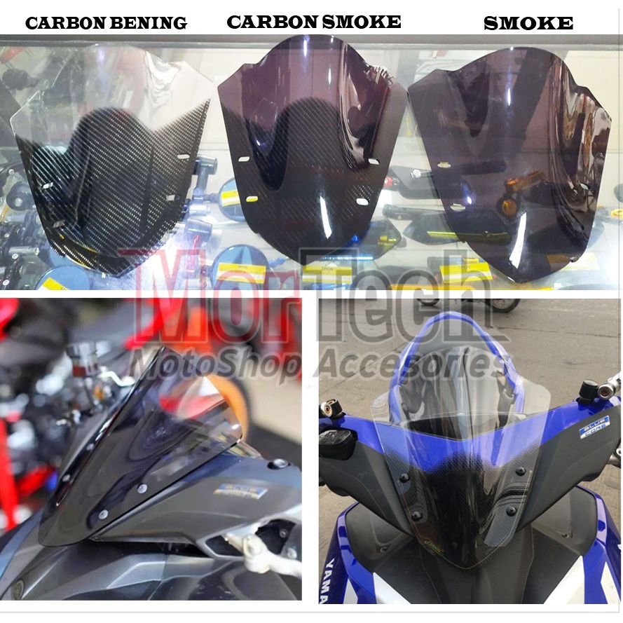 Jual Windshield Aerox 155 NVX model MHR Karbon Carbon Sectbill Pisor ...