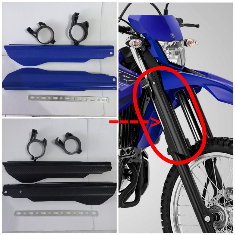 Jual Cover Shock yamaha WR 155 R, cover tele wr 155 cover/tutup ...
