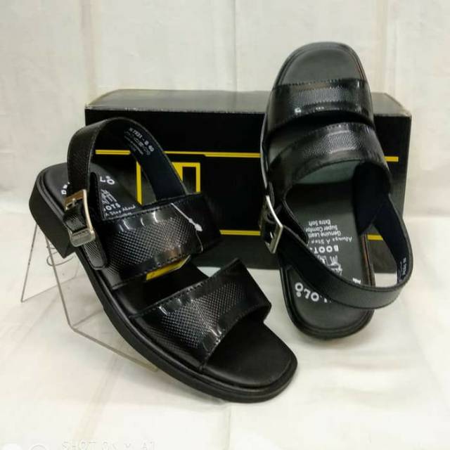 Jual Sendal kulit pakalolo N 1931 hitam original 38-43 | Shopee Indonesia
