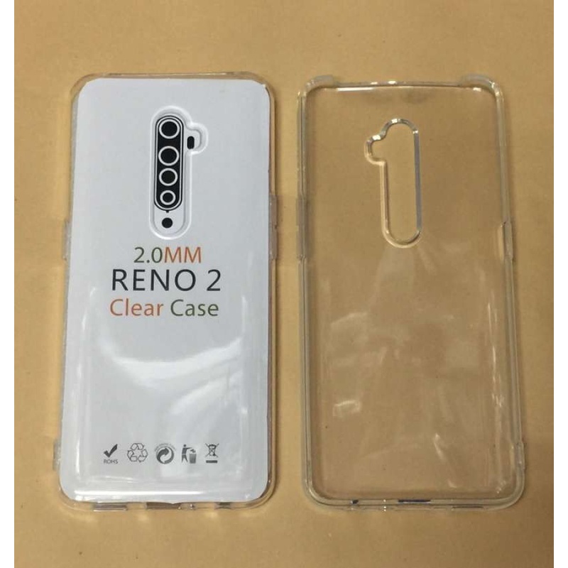 Jual C/C- CASING COVER casing OPPO RENO 2 RENO 2F CASE SOFT HD BENING TPU CLEAR TRANSPARAN ...