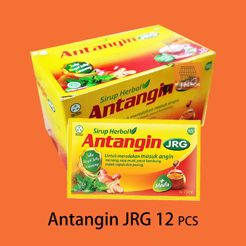 Jual Antangin JRG Syrup Masuk Angin sachet kemasan Karton is [12pcs ...