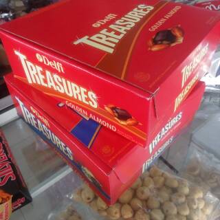 Jual COKLAT DELFI TREASURE BOX ISI 24 BAR PACK X 36GR GOLDEN ALMOND ...
