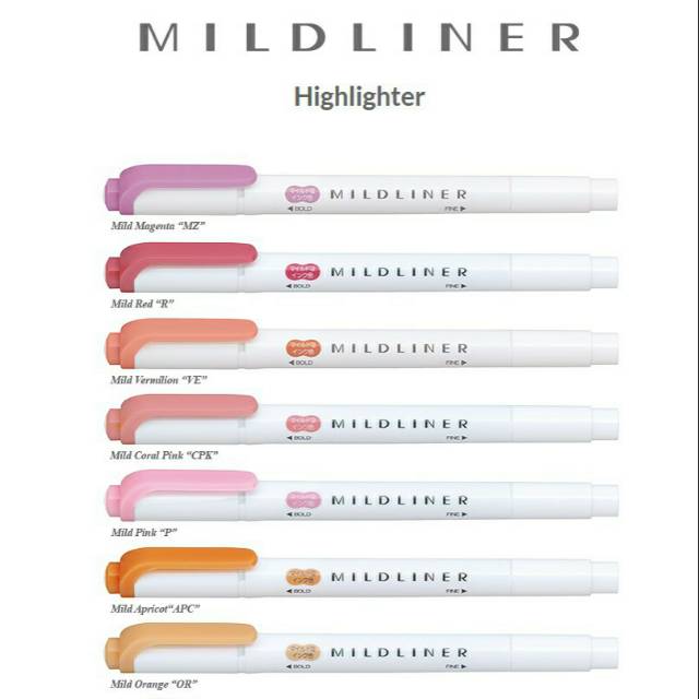 Jual ZEBRA MIDLINER TWIN TIP HIGHLIGHTERS PEN | Shopee Indonesia