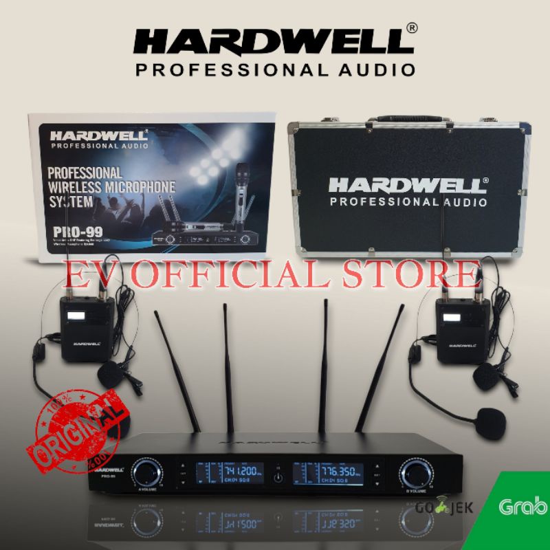 Jual Mic Hardwell PRO 99 Dual Clip On Headset Original Multichanel ...
