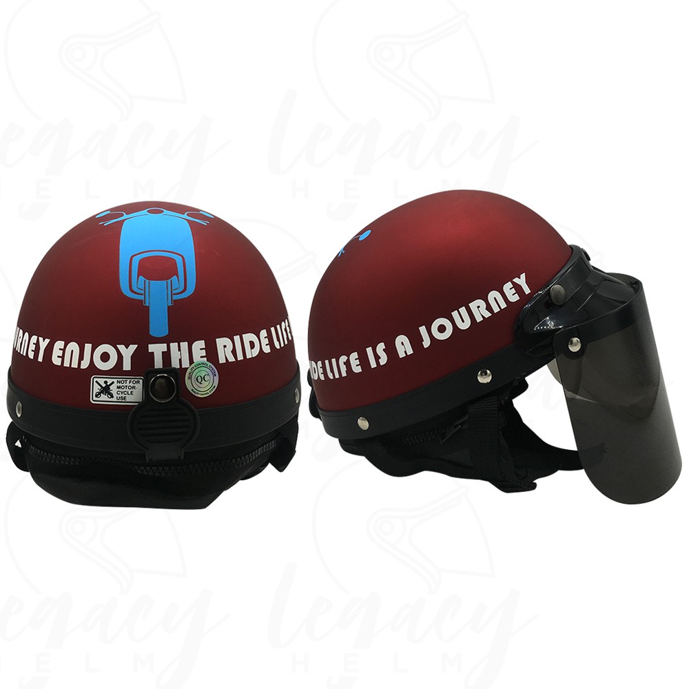 Jual Legacy Helm - Helm Chips Bogo Setengah Dewasa Motif Journey ...