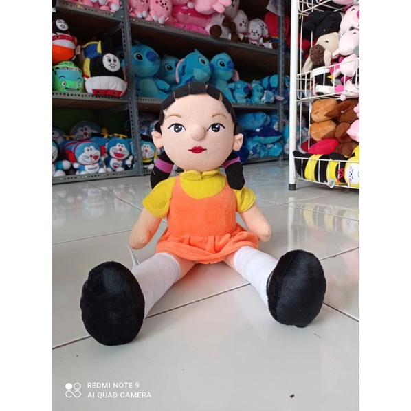 Jual Boneka doll squid game Ukuran L Hadiah Kado Gift Lucu Lembut Halus ...
