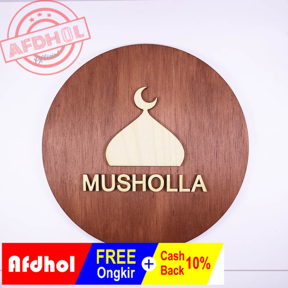Jual Sign Board | Musholla | Papan Sign Kayu | Shopee Indonesia