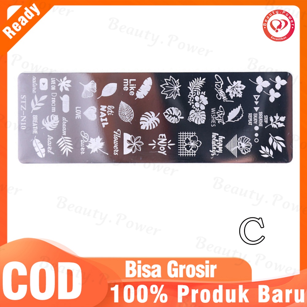 Jual Manicure Transfer Template Bunga Kuku Kuku Gambar Stamping Stensil ...