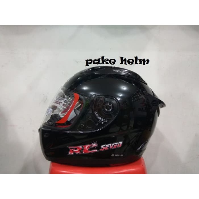 Jual HELM KYT RC 7 RC SEVEN SOLID HITAM GLOSSY FULL FACE RC7 | Shopee ...