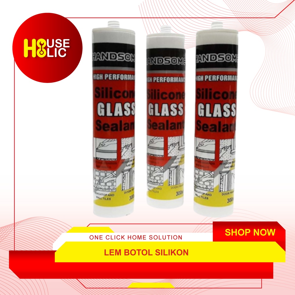 Jual Lem Silicone Sealant Botol / Lem Silikon Silicon / Lem Kaca Botol ...