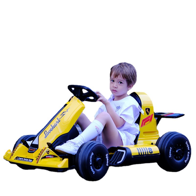 Jual Children's electric toy go-kart 3-6-12 boy charging baby stroller ...