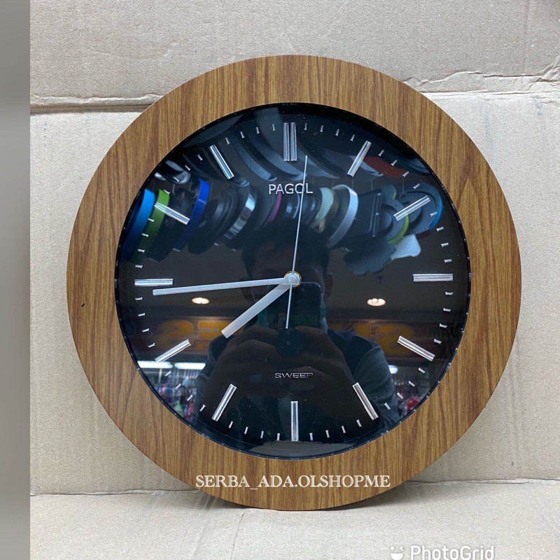 Jual JAM DINDING MERK PAGOL TIPE 330 MESIN SWEEP(DETIK TANPA SUARA ...