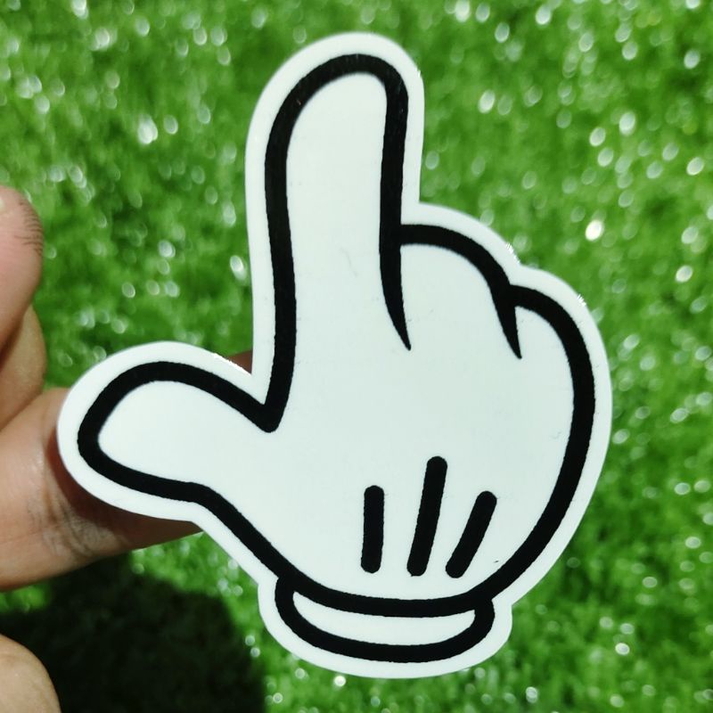 Jual sticker tangan printing , sticker viral hasil sudah d potong ...