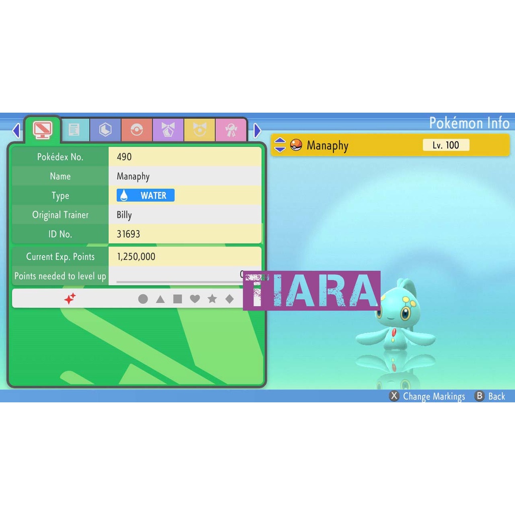Jual Shiny Manaphy Phione 6iv - Pokemon Brilliant Diamond and Shining ...