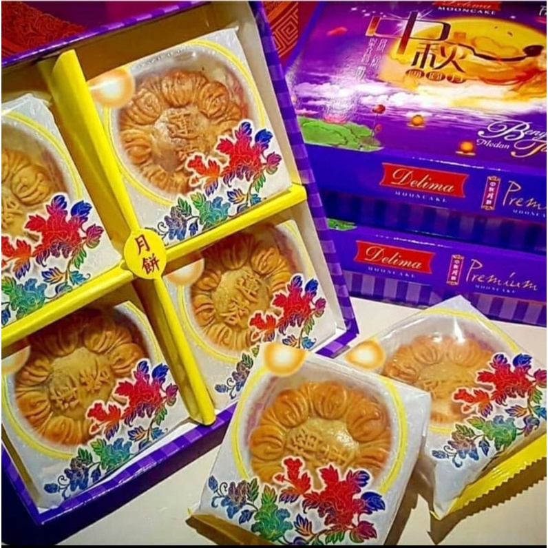 Jual KUE BULAN DELIMA MOONCAKE PREMIUM 4 RASA | Shopee Indonesia