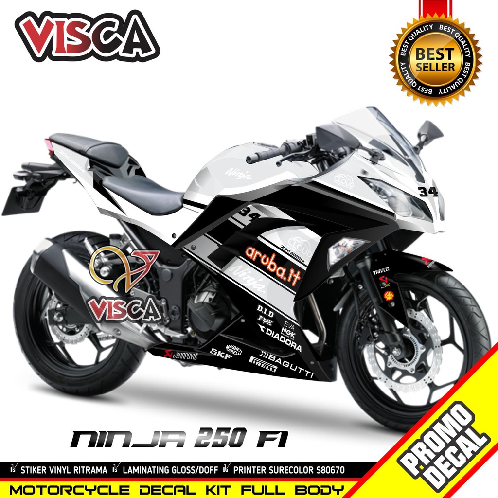 Jual Decal Ninja 250 Fi Full Body Stiker Ninja 250 Fi Full Body ...