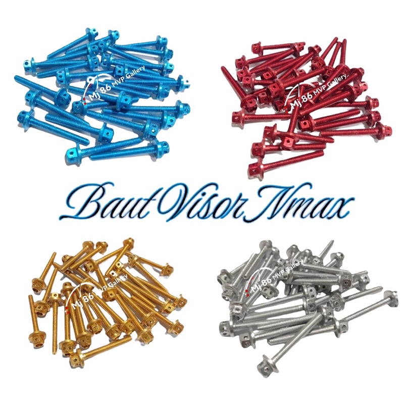 Jual Baut Visor Baut Winshield Probolt Nmax,Aerox,Lexi,Adv Warna Merah ...