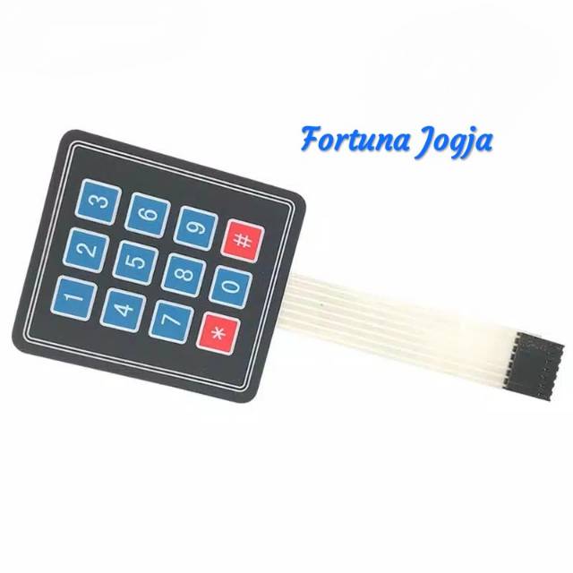 Jual Modul Membrane Switch Keypad 12 Key 3 x 4 Matrix Array 3x4 ...