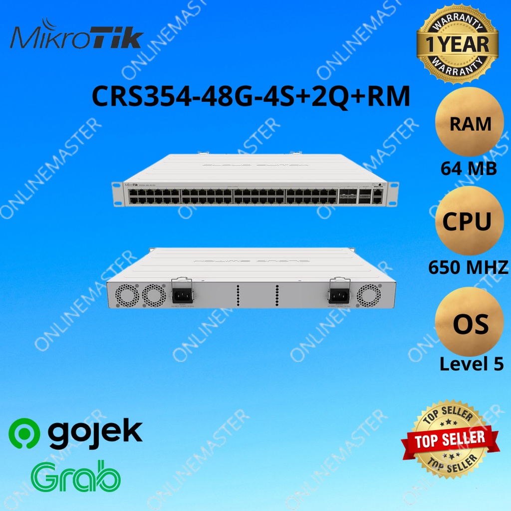 Jual Mikrotik CRS354-48G-4S+2Q+RM 48port | Shopee Indonesia
