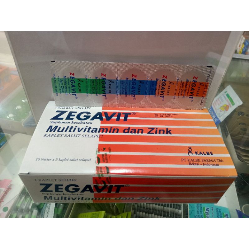 Jual ZEGAVIT MULTIVITAMIN & ZINK TABLET | Shopee Indonesia