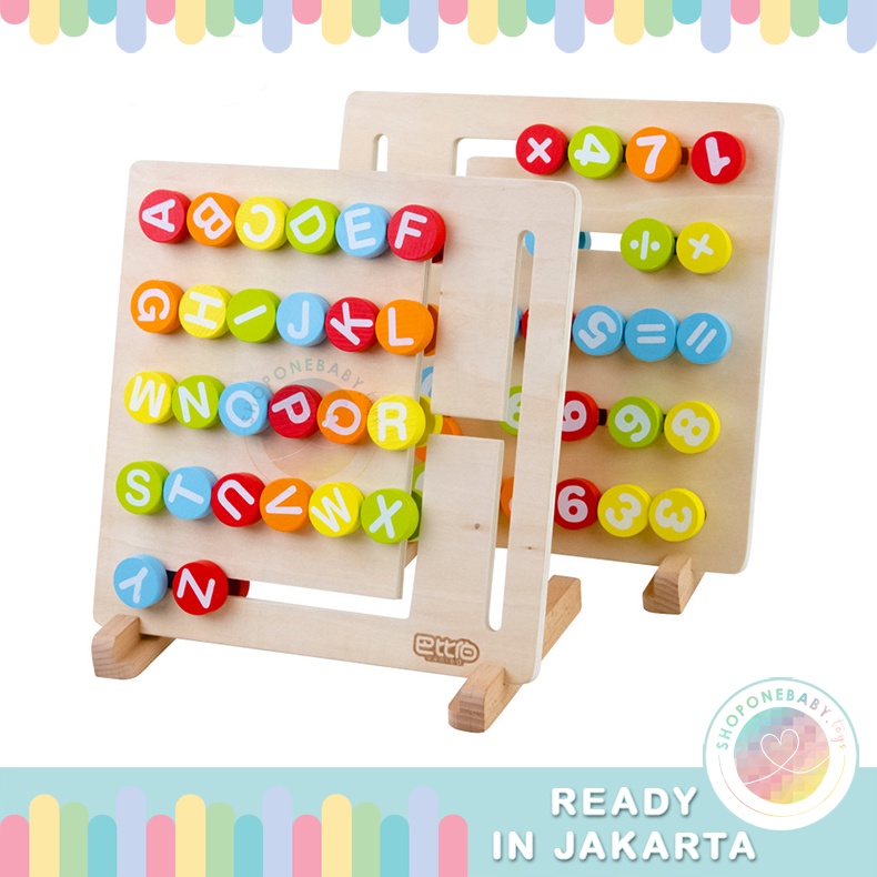 Jual JKT Papan Mainan Edukasi Anak Belajar Angka & Huruf Edukasi Dini ...