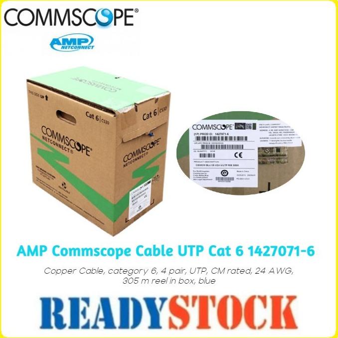 Jual Kabel Commscope / Amp 1427071-6 Lan Utp Cat. 6 Roll/Box/300M ...