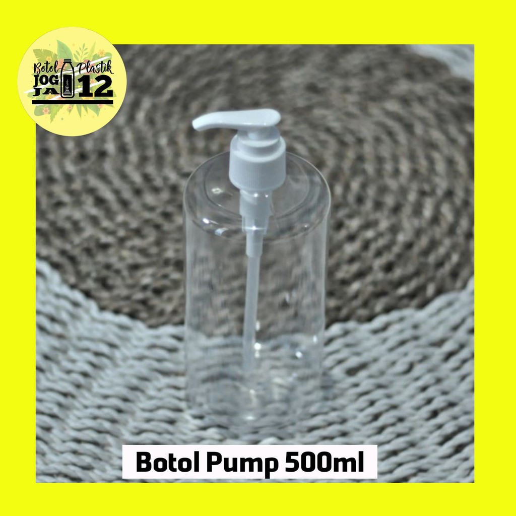 Jual 1Kg muat 18pcs Botol pump bening, Botol Handsoap 500ml, Botol ...