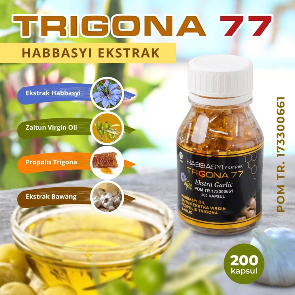 Jual Habbatussauda Extra Propolis Trigona77 200 Kapsul Manfaat dan ...