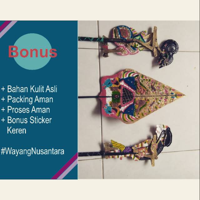 Jual Wayang Kulit Arjuna Subadra & Gunungan | Shopee Indonesia
