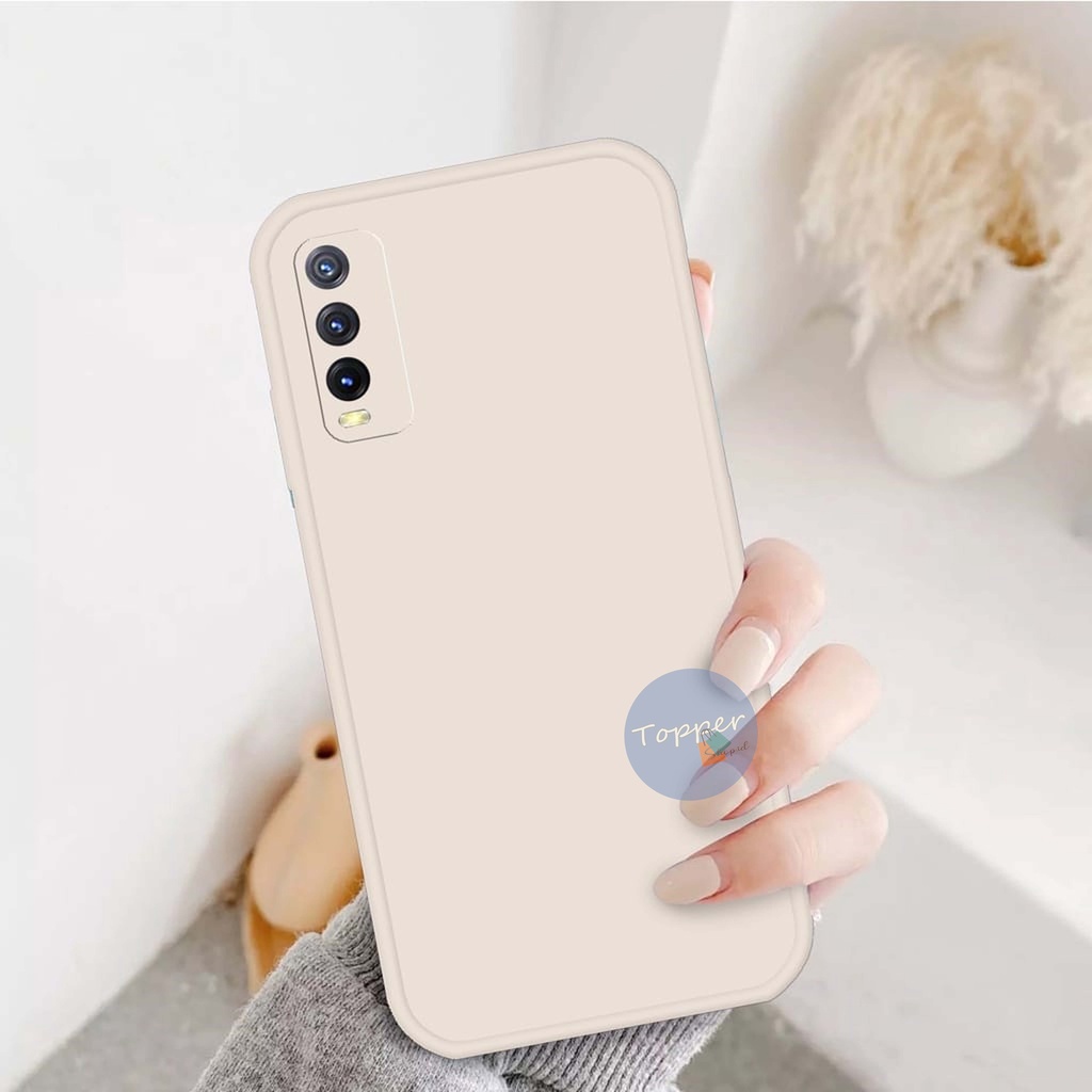 Jual Softcase Macaron Polos For Type VIVO Y20 Y20S Y12S | Case Macaron ...