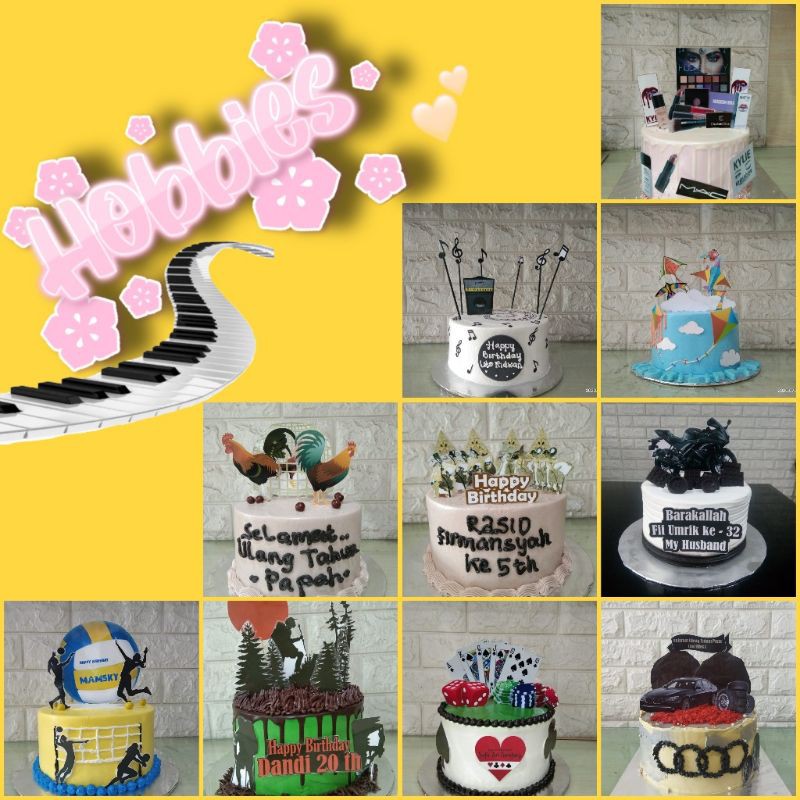 Jual Hobi/Hobbies/birthday cake/kue ulang tahun/kue keren | Shopee ...