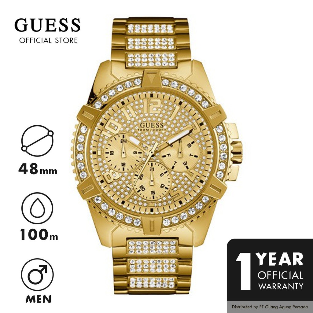 Jual Guess Gents Gold Stainless Steel - W0799G2 | Shopee Indonesia