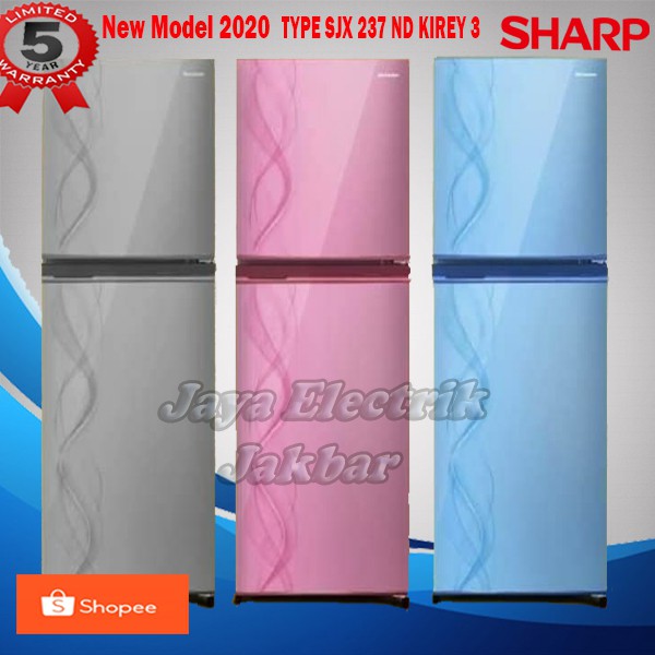 Jual Kulkas 2 Pintu SHARP SJ 237 ND Kirey III 220 Liter No Frost ...
