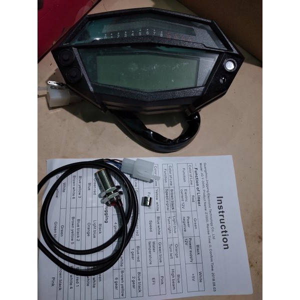 Jual Speedometer koso rx2n speedometer digital speedometer zx1000 ...