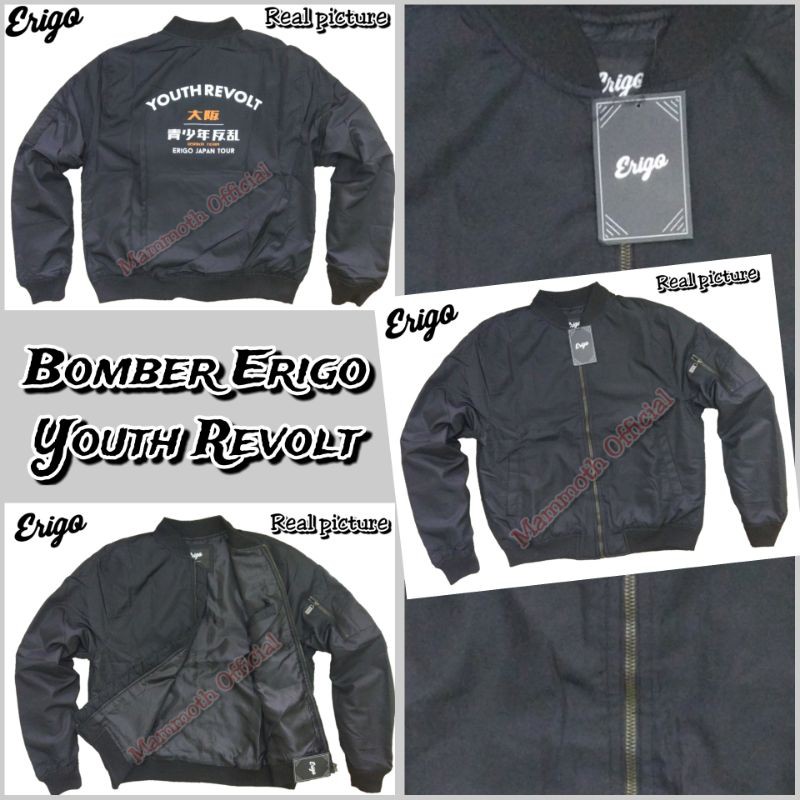Jual JAKET BOMBER ERIGO BOMBER JACKET YOUTH REVOLT | Shopee Indonesia