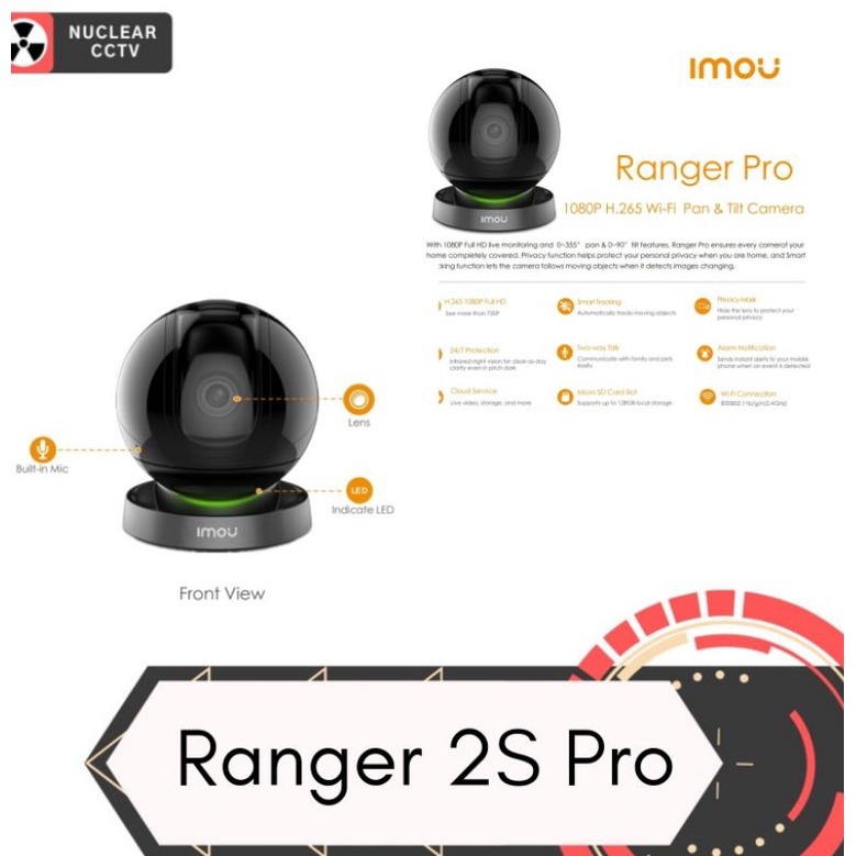 Jual IMOU RANGER 2S PRO 2MP 1080P WIRELESS IPCAM WIFI IP CAMERA GARANSI ...