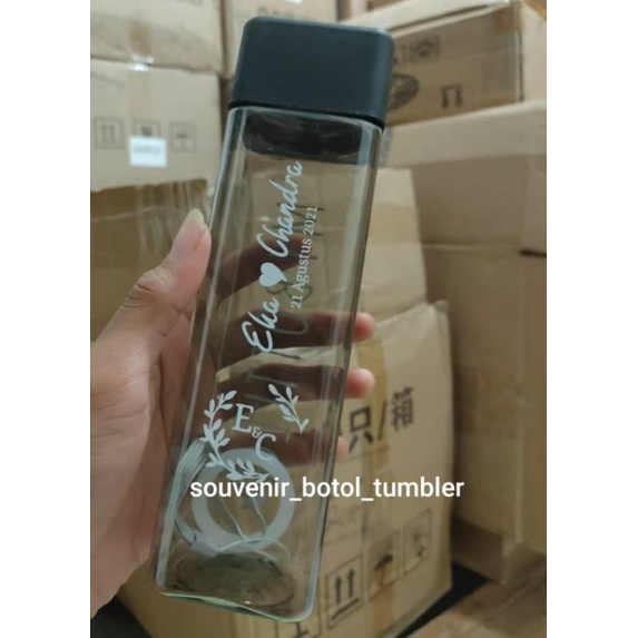 Jual Souvenir botol minum tumbler my bottle kotak custom sablon kemas ...