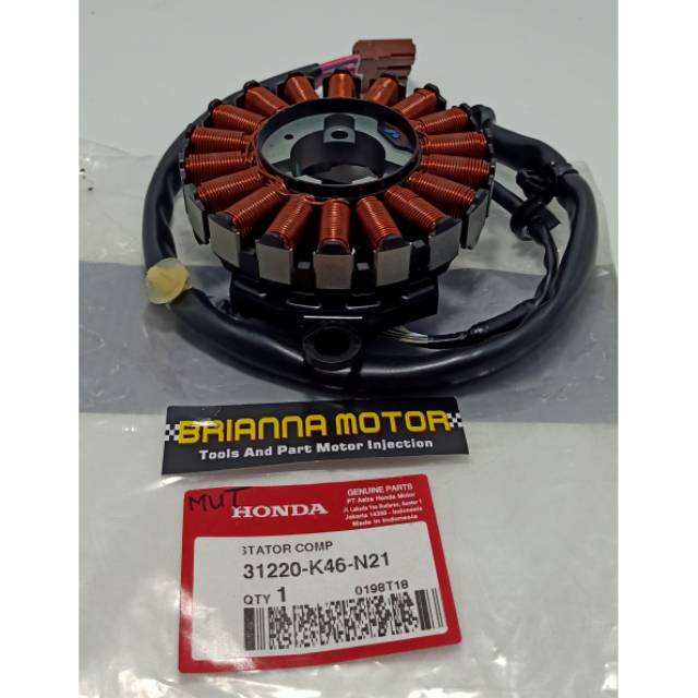 Jual SPUL SYAYOR VARIO 110 ESP SCOOPY ESP ORI HONDA 31220 K46 N21 ...