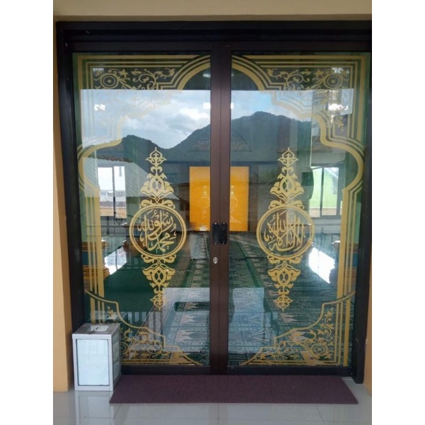 Jual stiker pintu masjid & musholla bisa custom | Shopee Indonesia