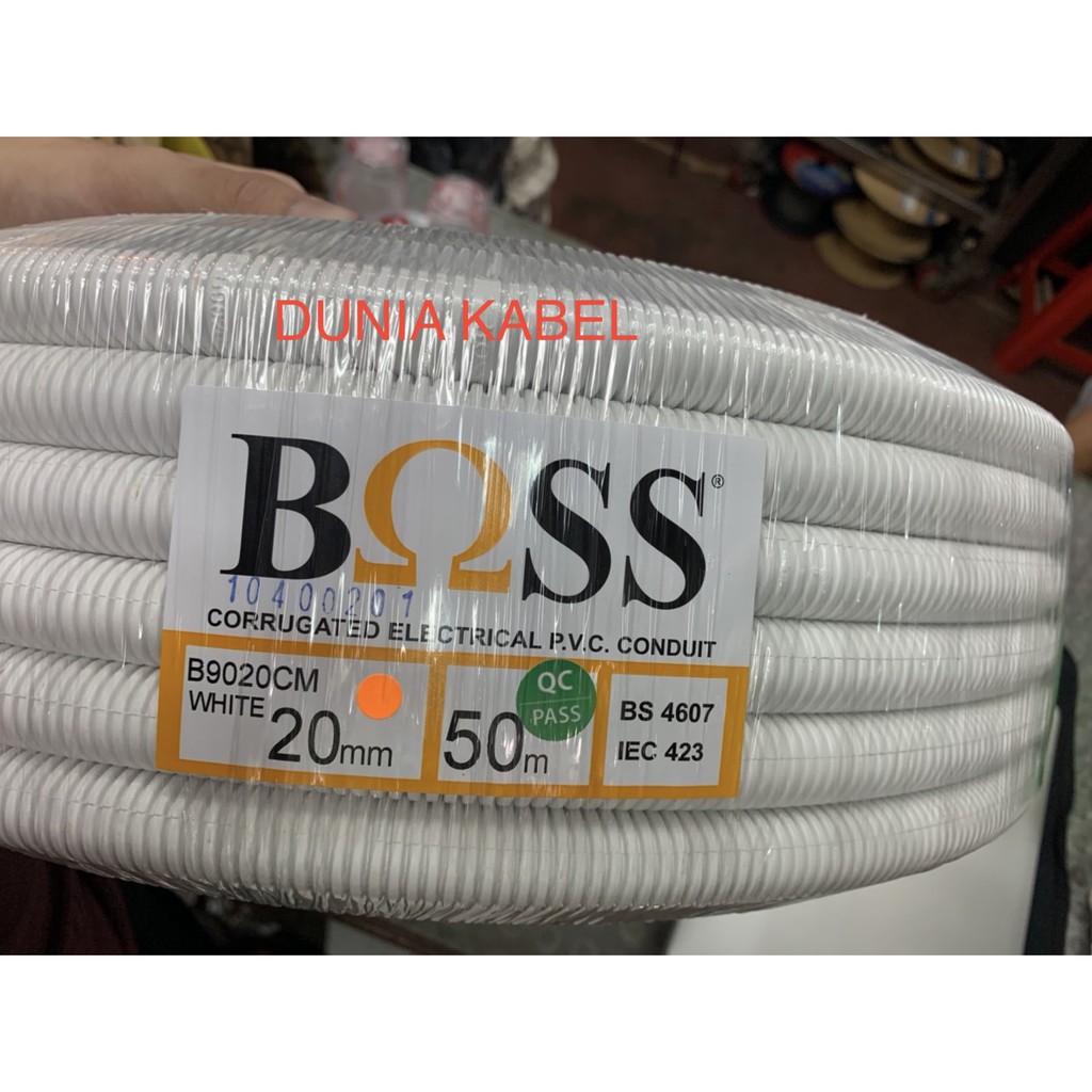 Jual Flexible BOSS / Flexible Conduit BOSS 20mm 20 mm @50 meter | Shopee Indonesia