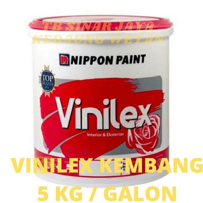 Jual Cat Tembok Vinilex 5 kg - Nippon Paint Vinilex Kembang 5kg- / Cat Tembok Vinilex5000 putih ...