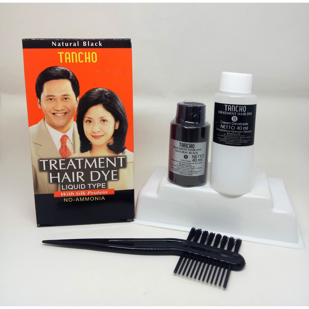 Jual Hair dye - Tancho - Treatment Hair Dye Natural Black Small 2 x ...