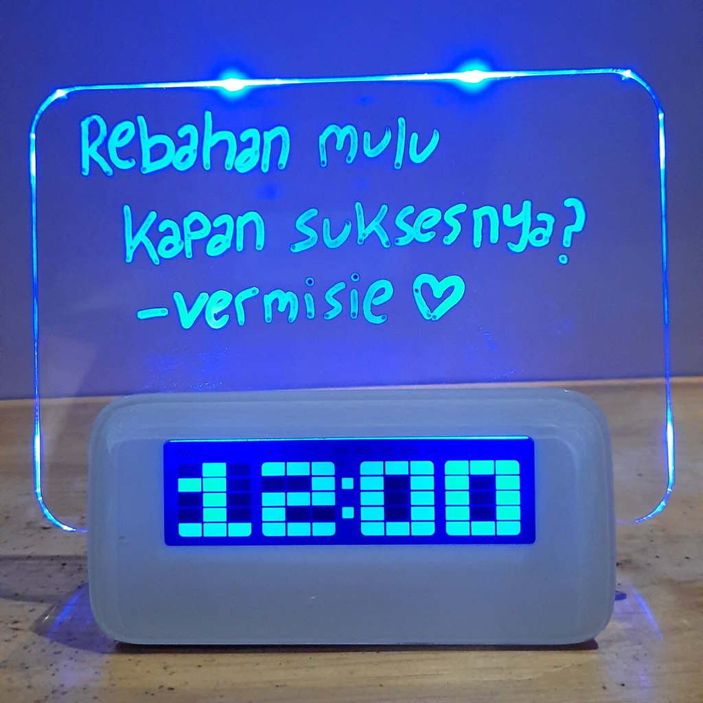 Jual Jam Meja Digital LED Alarm Clock Memo Board | Shopee Indonesia